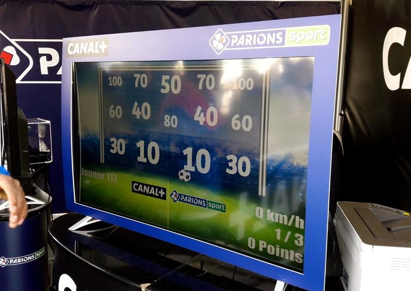 Interactive football goal - the all-rounder among the event modules